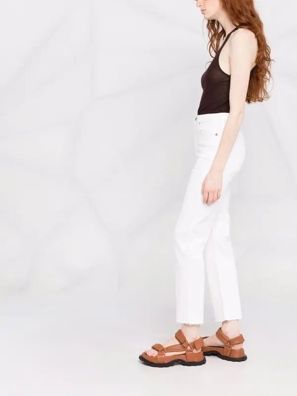 RE/DONE 70s Stove Pipe Straight-leg Jeans - White