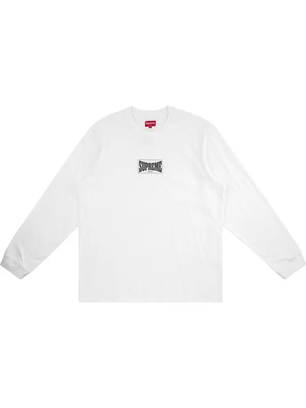Supreme Woven Label T-Shirt - White | Editorialist