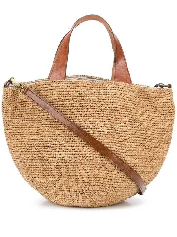 IBELIV Woven Top-handle Tote - Neutrals