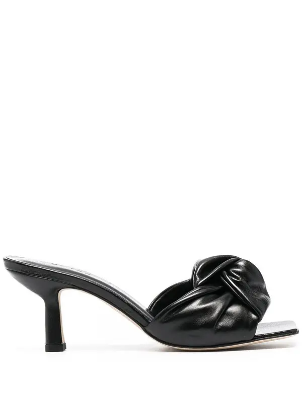 By Far 70mm Lana Sandals - Black