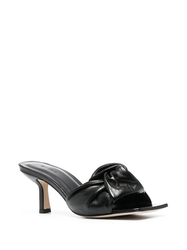 By Far 70mm Lana Sandals - Black