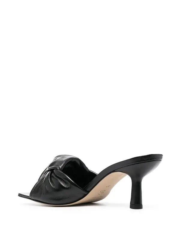 By Far 70mm Lana Sandals - Black