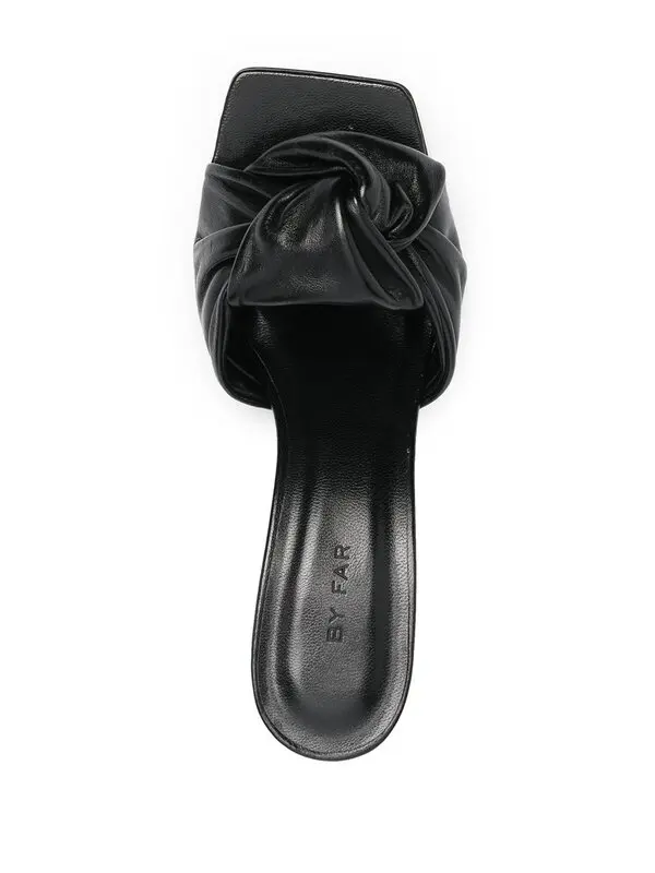 By Far 70mm Lana Sandals - Black