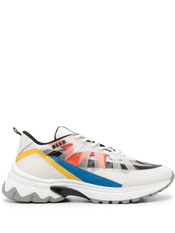 MSGM Panelled Low-top Sneakers