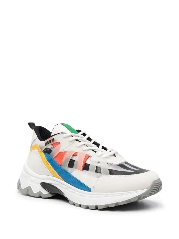 MSGM Panelled Low-top Sneakers