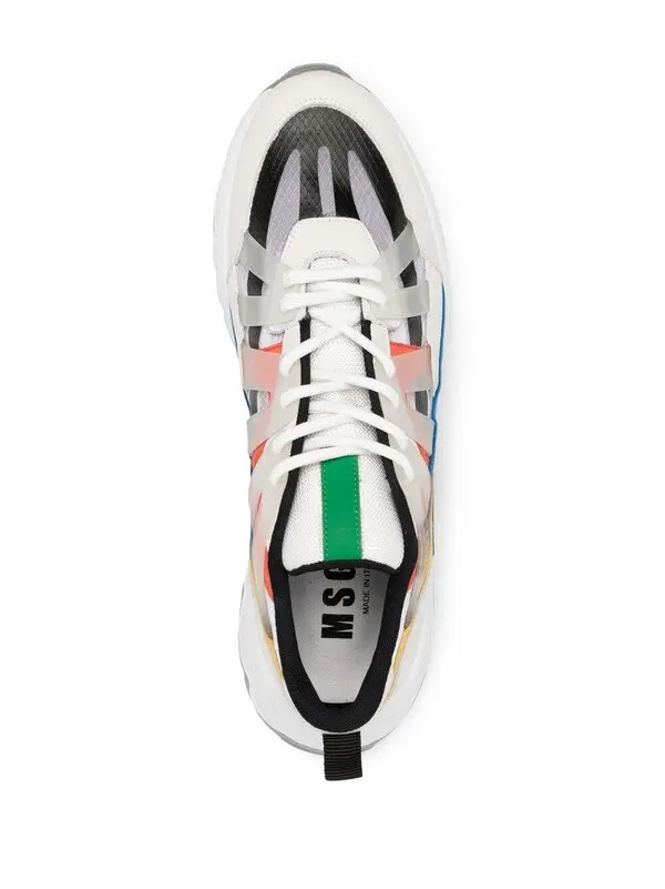 MSGM Panelled Low-top Sneakers
