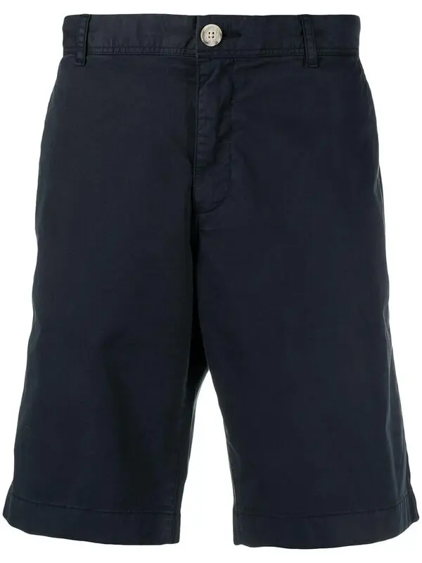 Woolrich Knee-length Cotton Chino Shorts - Blue