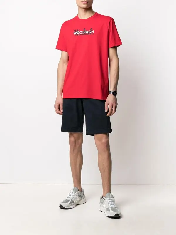 Woolrich Knee-length Cotton Chino Shorts - Blue