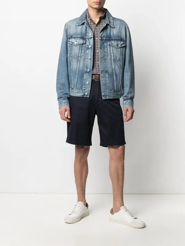 DEPARTMENT 5 Logo Patch Shorts - Blue