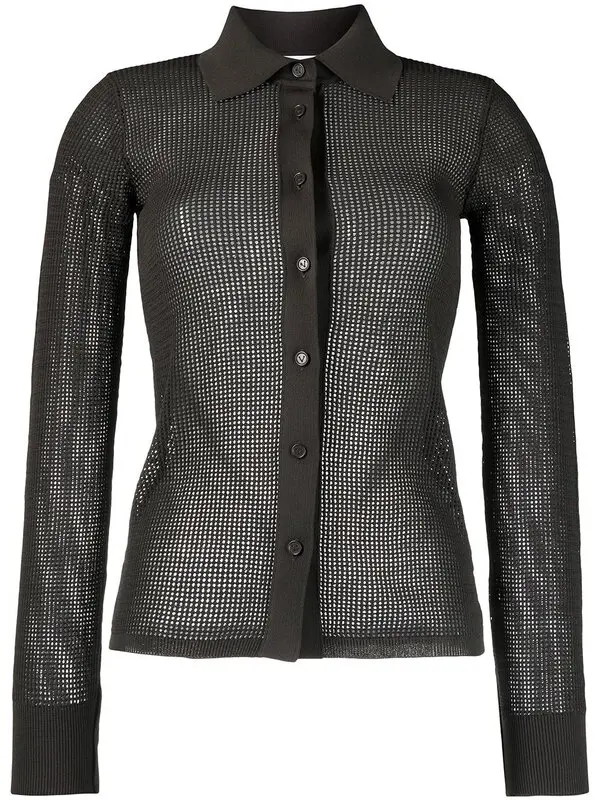 Bottega Veneta Mesh Sheer Shirt