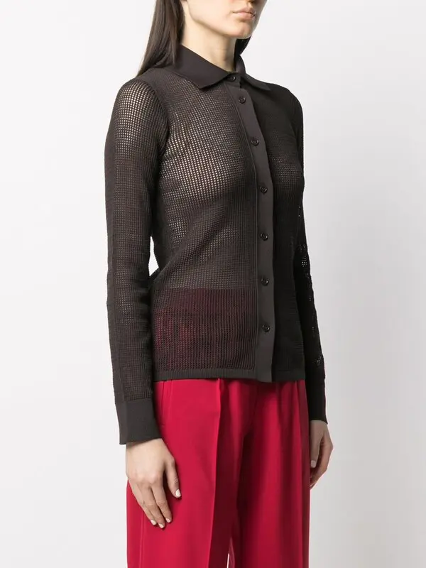 Bottega Veneta Mesh Sheer Shirt