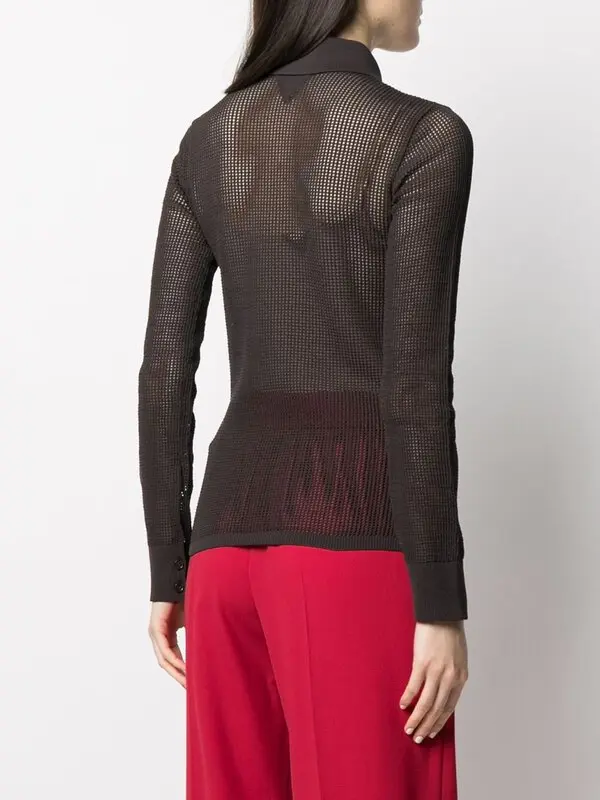 Bottega Veneta Mesh Sheer Shirt