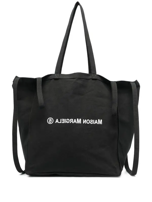 MAISON MARGIELA Oversized Logo Two-way Bag - Black