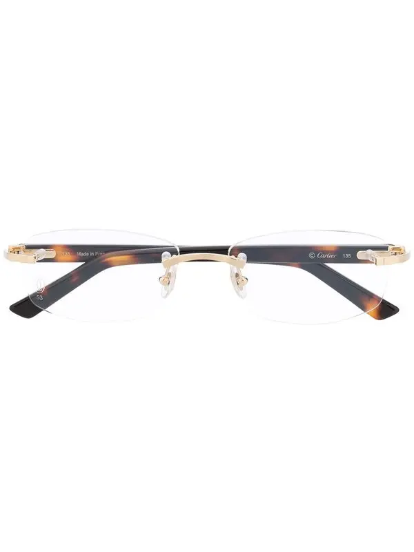 Cartier Decor Rimless Eyeglasses