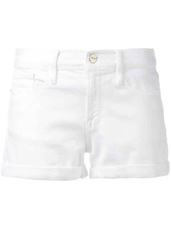 FRAME Cutoff Shorts - White