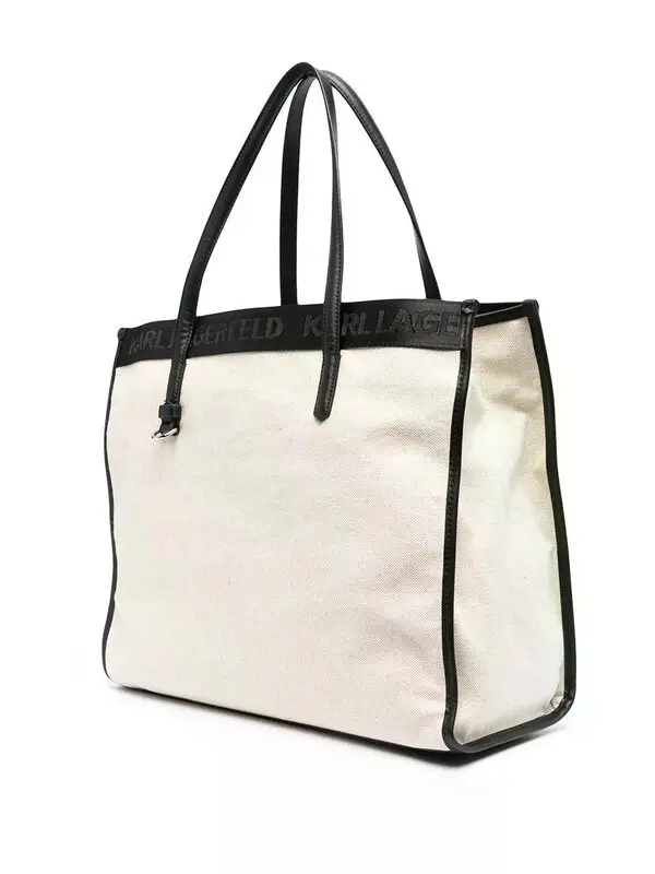 Karl Lagerfeld K/skuare Logo-print Canvas Tote Bag
