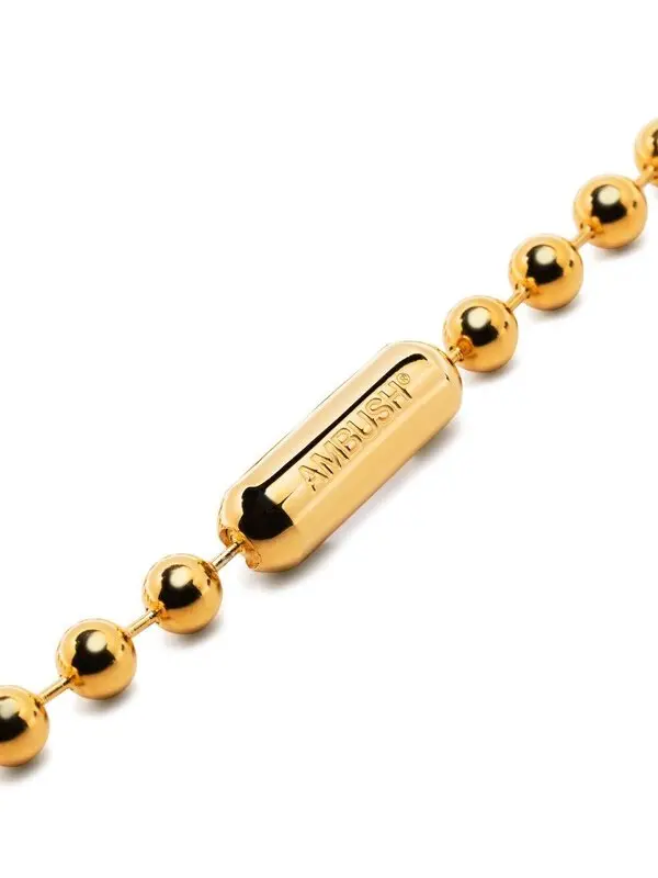 Ambush Logo Ball-Chain Necklace - Gold | Editorialist
