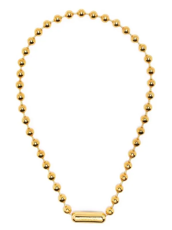Ambush Logo Ball-Chain Necklace - Gold | Editorialist