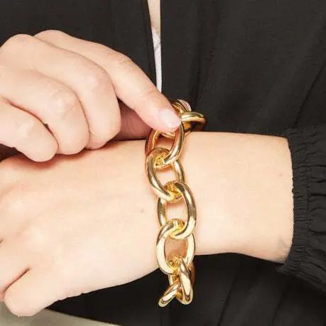 KENNETH JAY LANE Tone Chain Toggle Clasp Bracelet - Gold