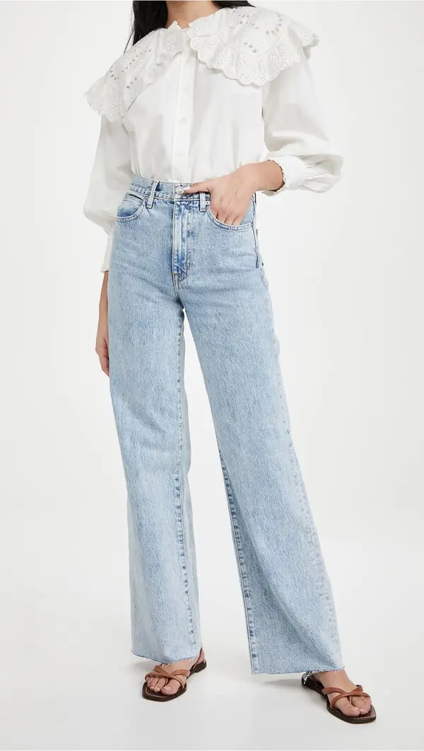 SLVRLAKE Grace High-rise Wide-leg Jeans - Time To Go