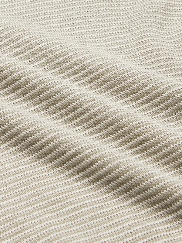 Loro Piana Slim-fit Ribbed Half-zip Sweater