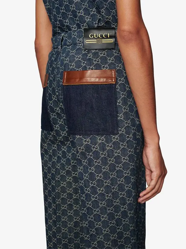 Gucci Gg Supreme Flared Trousers