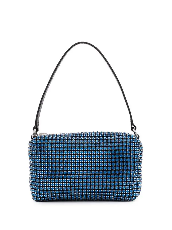 Alexander Wang Heiress Crystal-Embellished Pouch Bag - Blue 