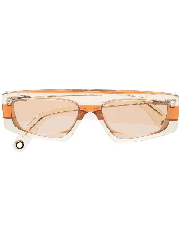 Jacquemus Les Lunettes Yauco Rectangle-Frame Sunglasses  display picture 3