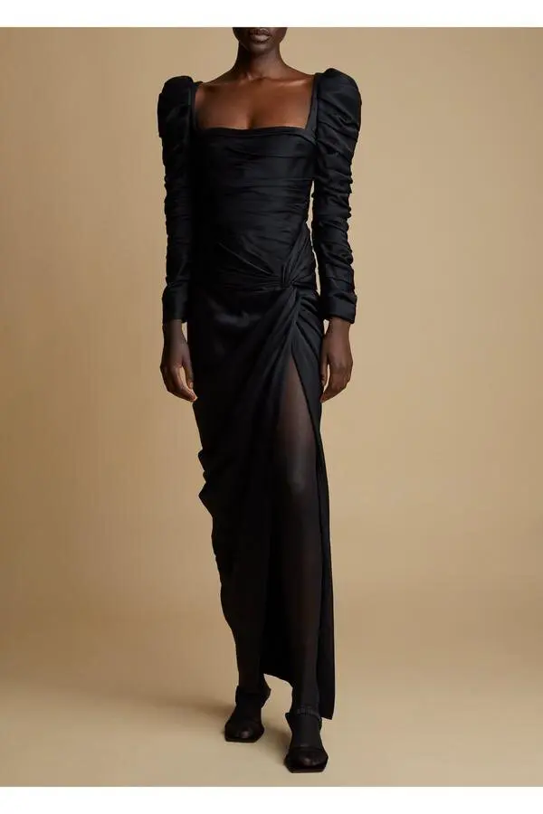 Khaite The Shawna Dress In Black - 60% Off | Editorialist