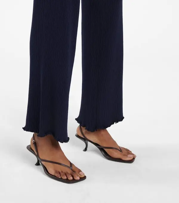 THE ROW Constance Leather Sandals