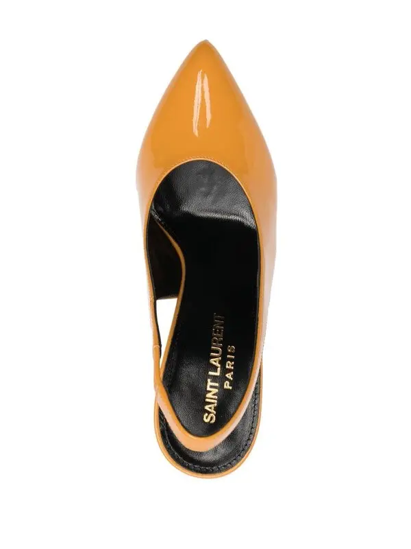 Saint Laurent Leather Slingback Pumps