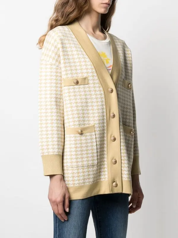 Sandro Houndstooth Cardigan