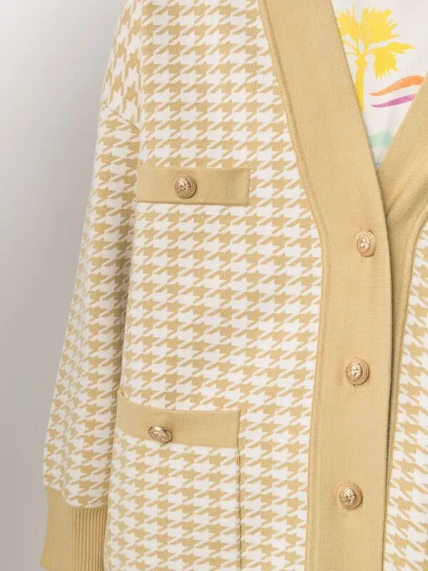 Sandro Houndstooth Cardigan