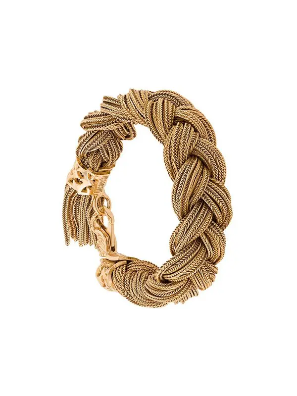 Emanuele Bicocchi Braided Cuff Bracelet - Gold