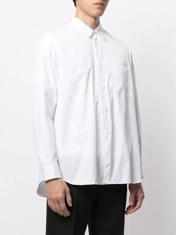 Comme Des Garçons Long-sleeve Cotton Shirt - White