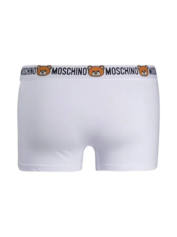 Moschino Teddy Waistband Brief Boxers - White