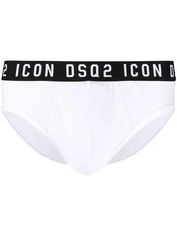 Dsquared2 Logo Waistband Stretch Briefs