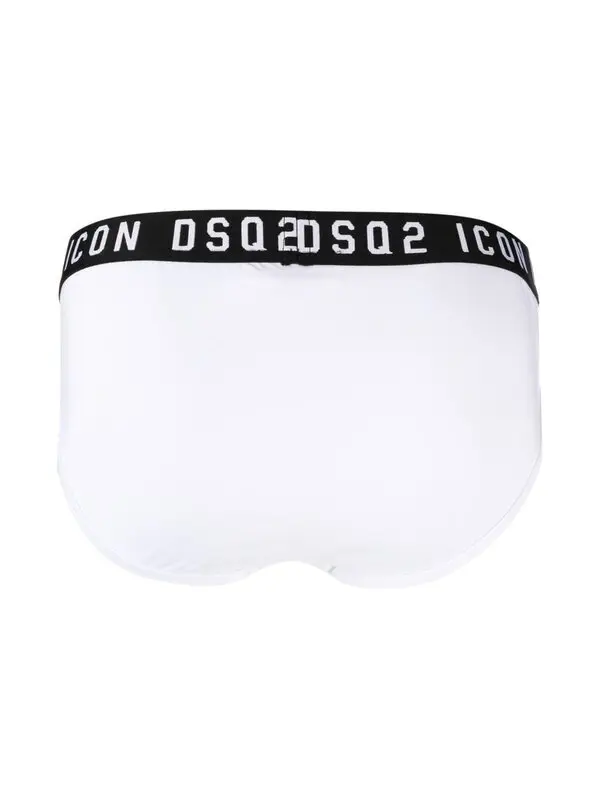 Dsquared2 Logo Waistband Stretch Briefs