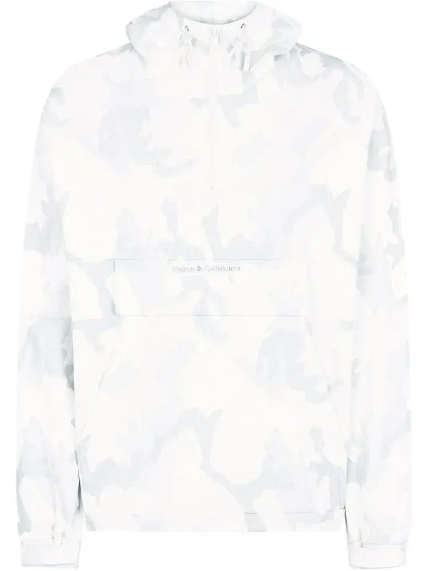Dolce & Gabbana Abstract-print Drawstring Hoodie - White