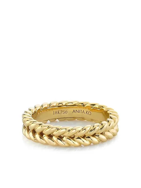 ANITA KO 18kt Yellow Braided Ring - Gold