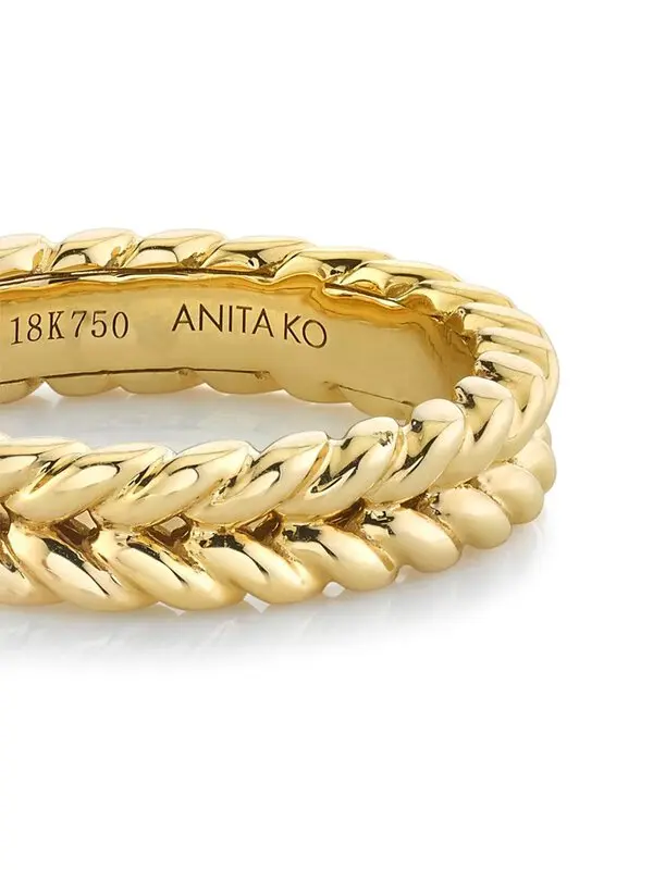 ANITA KO 18kt Yellow Braided Ring