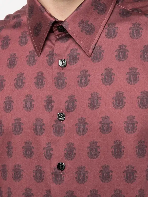 BILLIONAIRE Printed Button-up Shirt