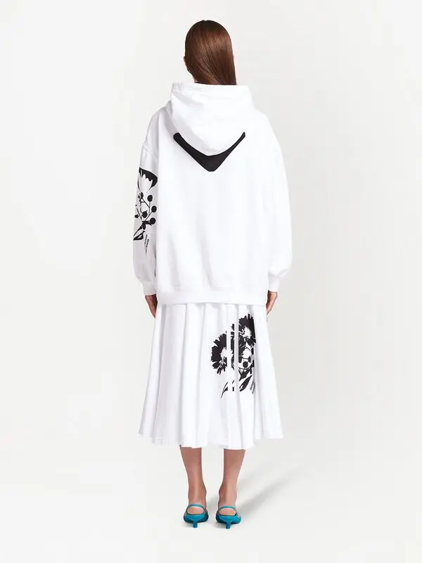 Prada Graphic-print Drawstring Hoodie