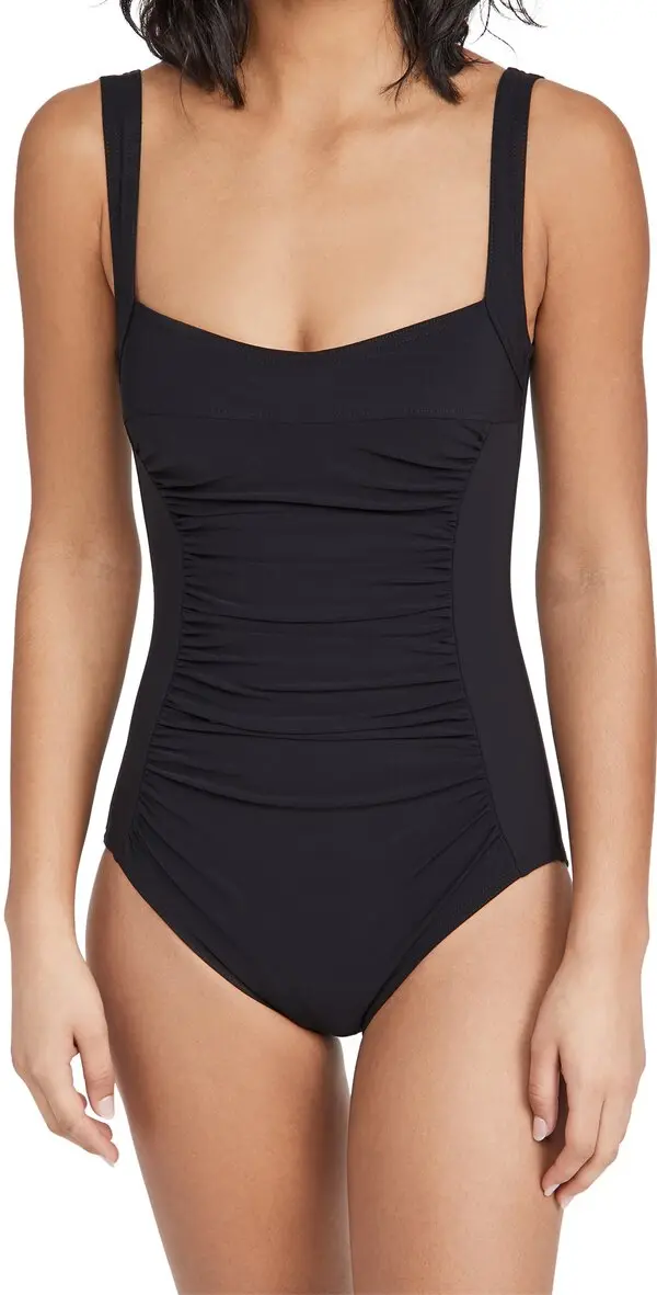 KARLA COLLETTO Basics Square Neck Underwire One-piece - Black