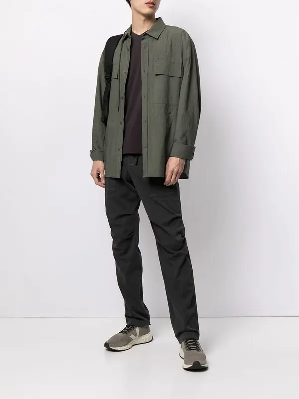 JAMES PERSE Cotton Slub Utility Pants - Grey