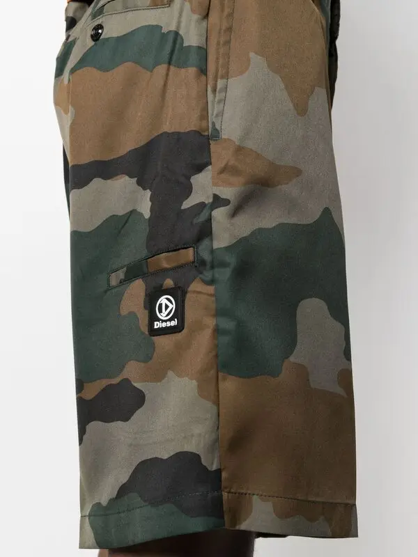 DIESEL P-berti-camu Twill Shorts