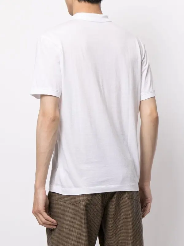 JAMES PERSE Luxe Lotus Jersey Polo Shirt - White