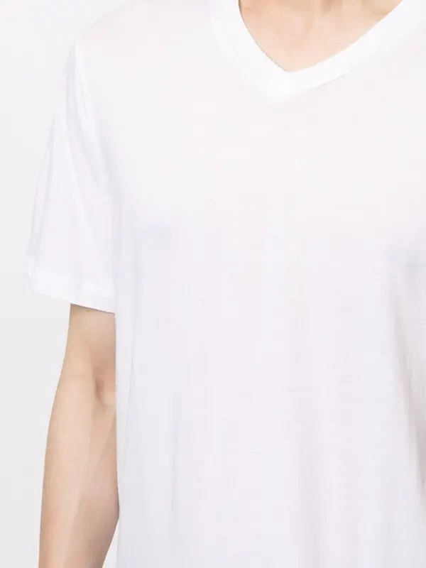 JAMES PERSE Luxe Lotus Jersey V-neck T-shirt - White
