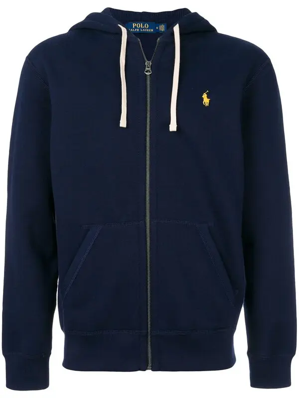 Polo Ralph Lauren Zip-up Hoodie With Drawstring