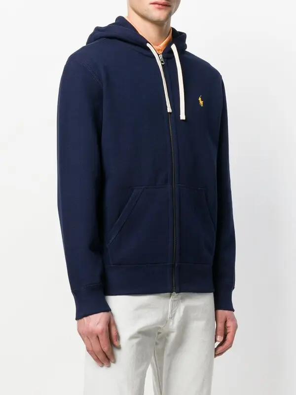 Polo Ralph Lauren Zip-up Hoodie With Drawstring